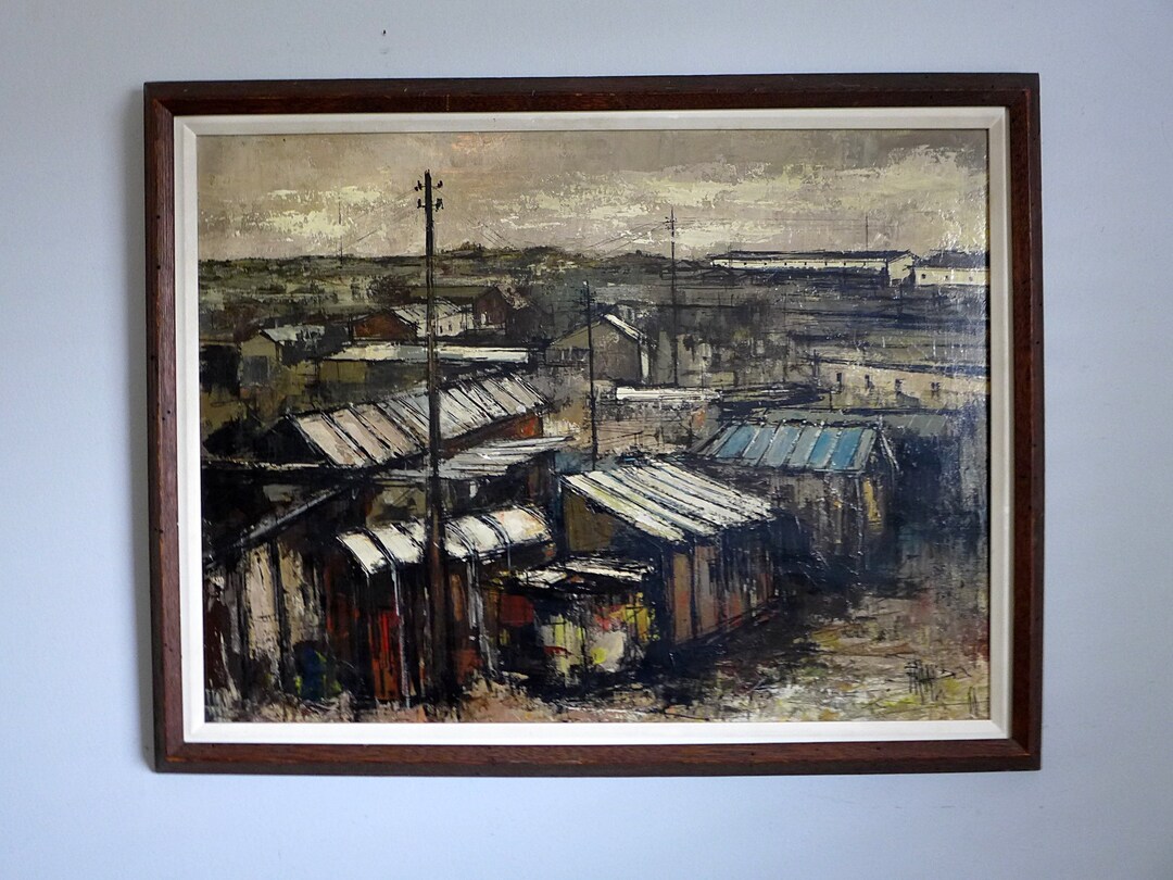 Francois Franc Original Oil Painting Signed 1966 Paris Flea Market ...