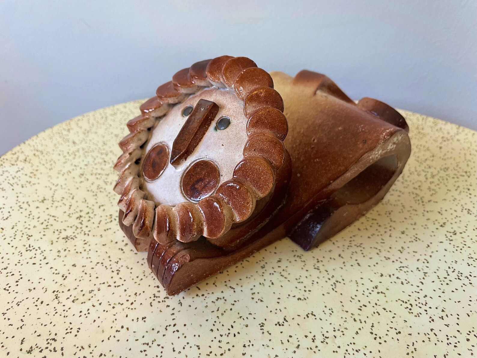 Lion Ceramic Sculpture Elisa Mid Century Pottery Spain Hand Built ...