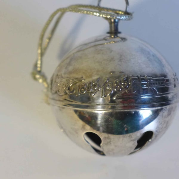 Silver Bell Ornament - Etsy