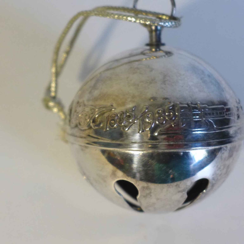 Silver Bell Ornament - Etsy