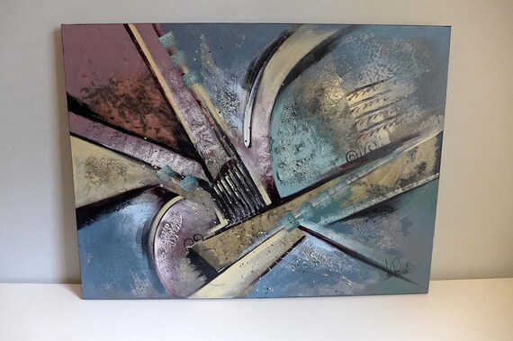 Lee Burr Reynolds Signed Original Abstract Post Modern Oil - Etsy