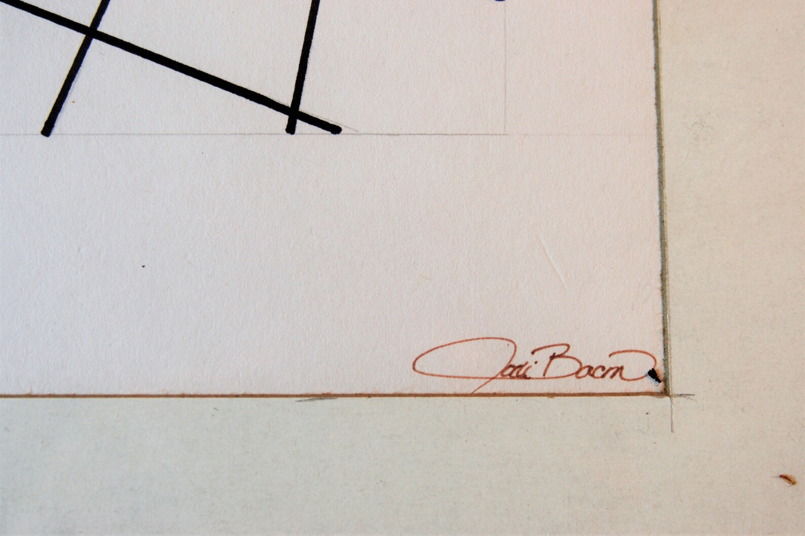 Jodi Bacon Pottery Studio Scene Signed Original Drawing Framed Black ...