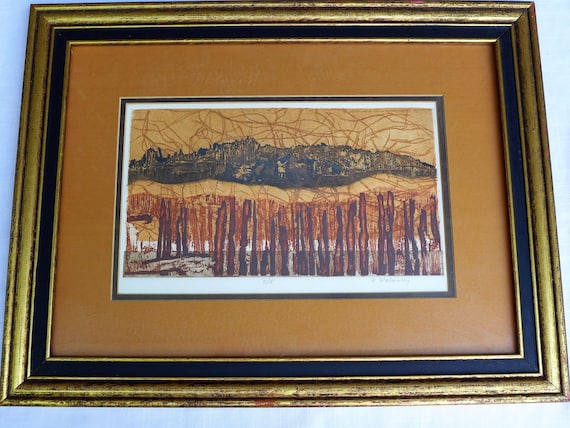 D Walmsley Original Signed Colored Etching With COA 2/5 Rare - Etsy