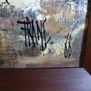 Francois Franc Original Oil Painting Signed 1966 Parisian Street Scene ...