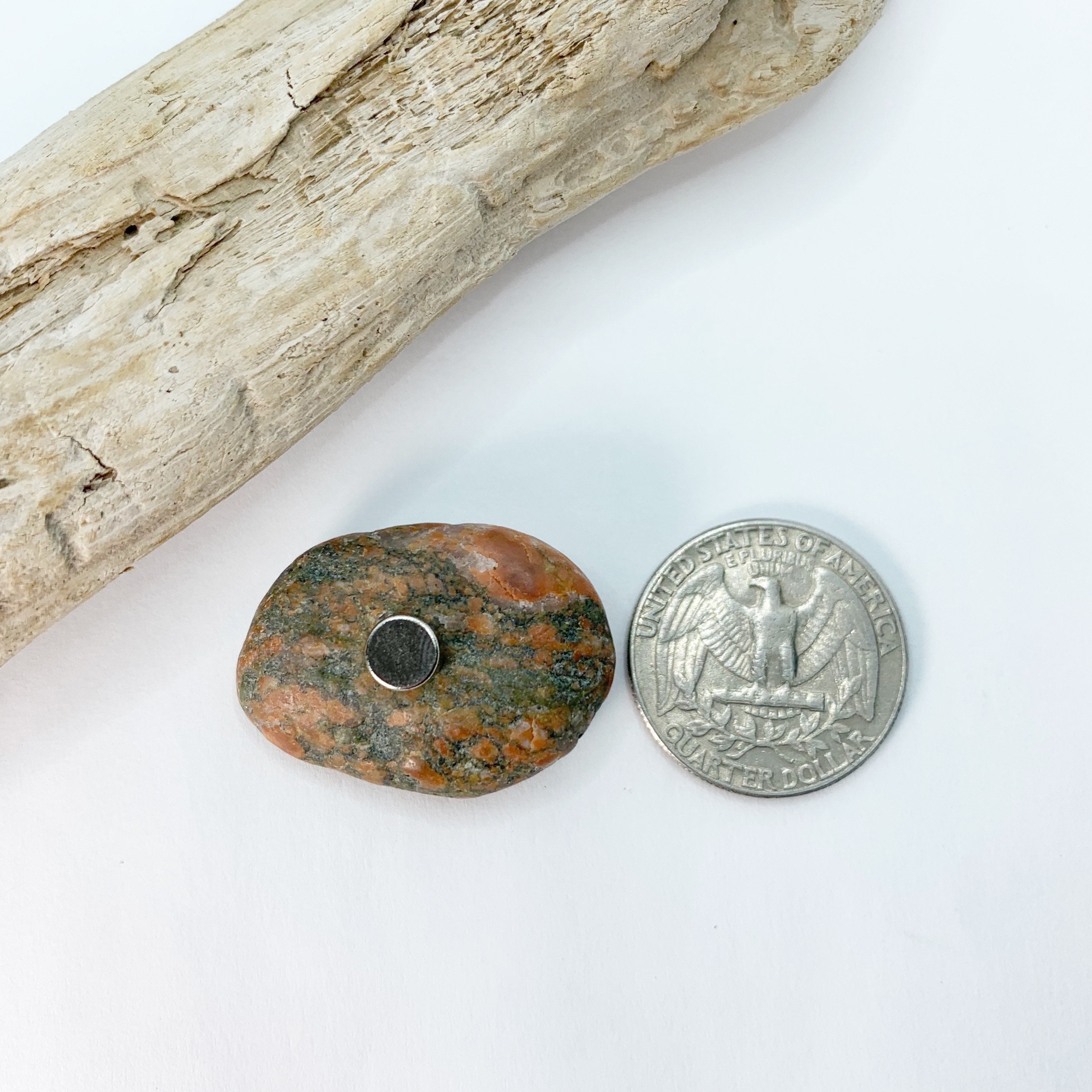 Natural Beach Stone Refrigerator Magnets Set of 4 Rock Magnets Great ...