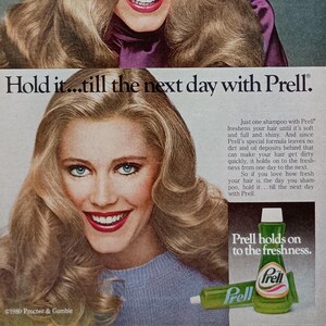 1980s Prell Shampoo Original Magazine Advertisement - Etsy