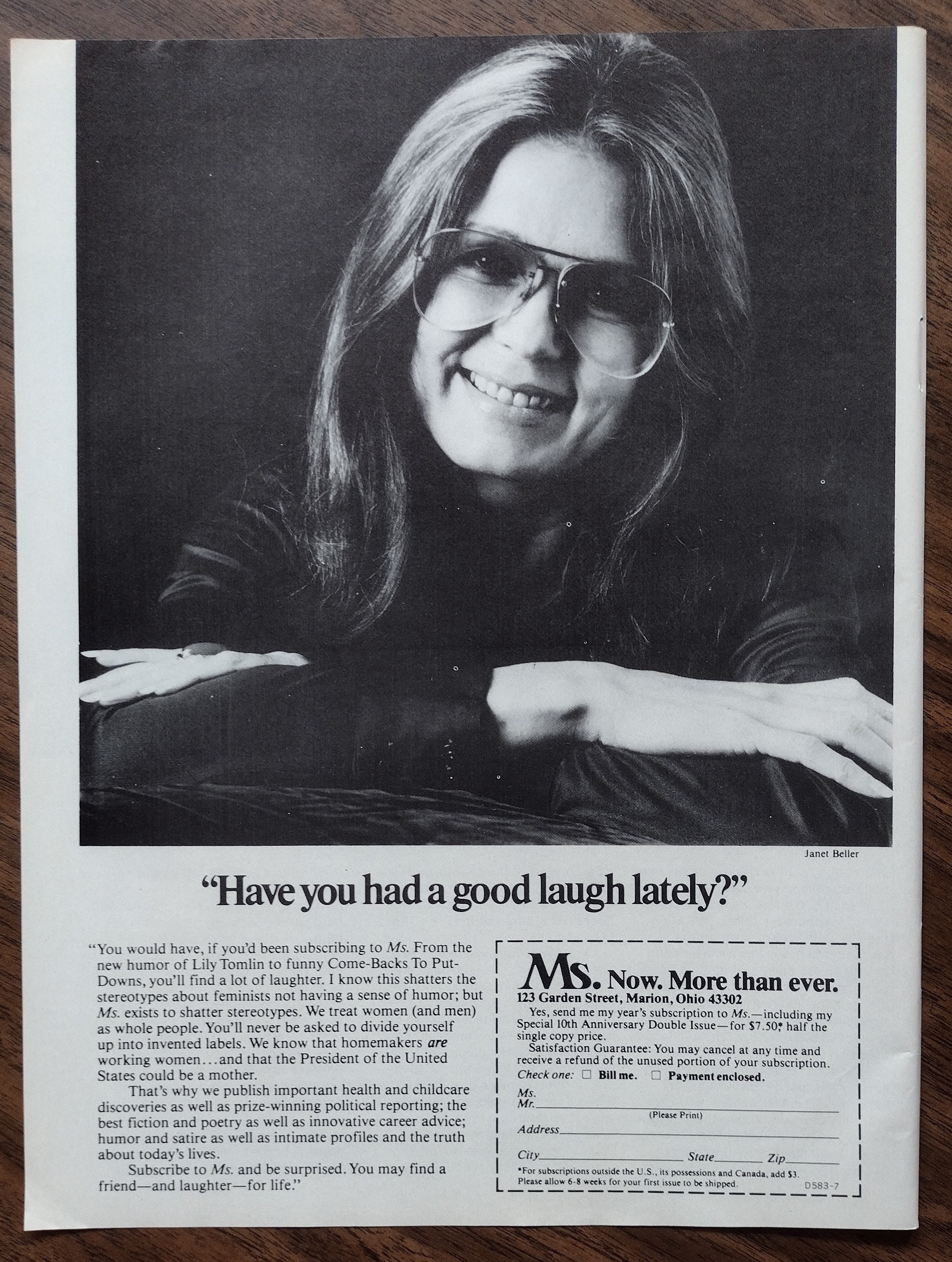 1980s Ms. Magazine Gloria Steinem Original Magazine - Etsy