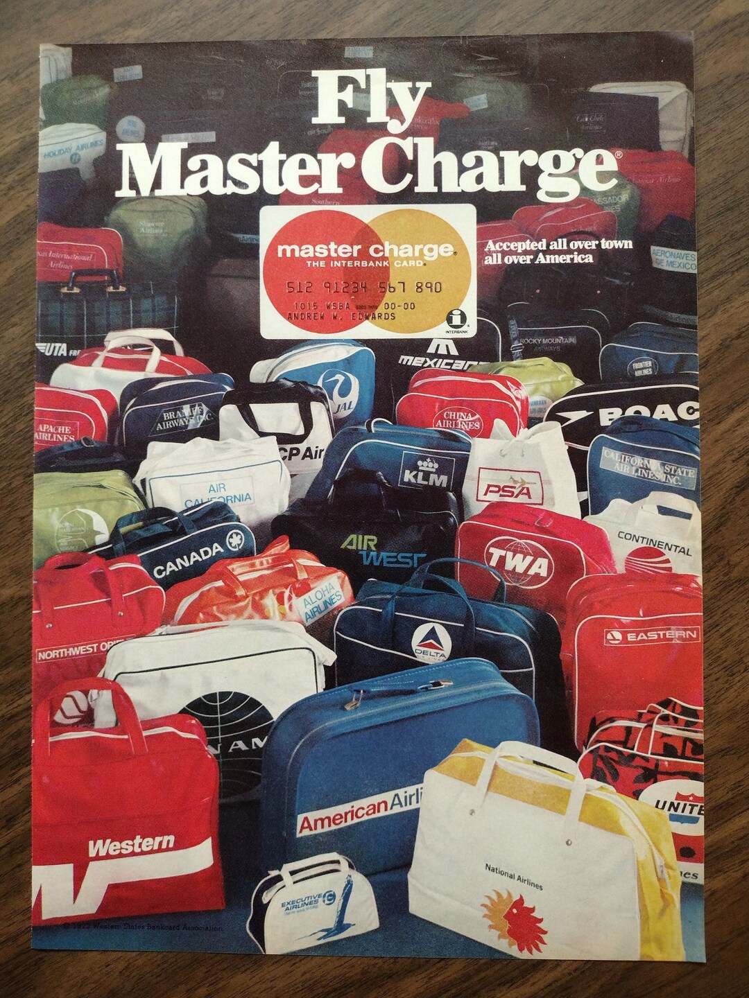 1970s Master Charge Original Magazine Advertisement - Etsy