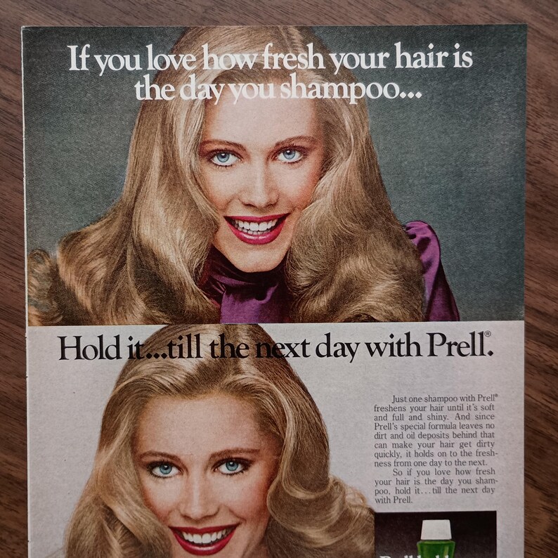 1980s Prell Shampoo Original Magazine Advertisement - Etsy