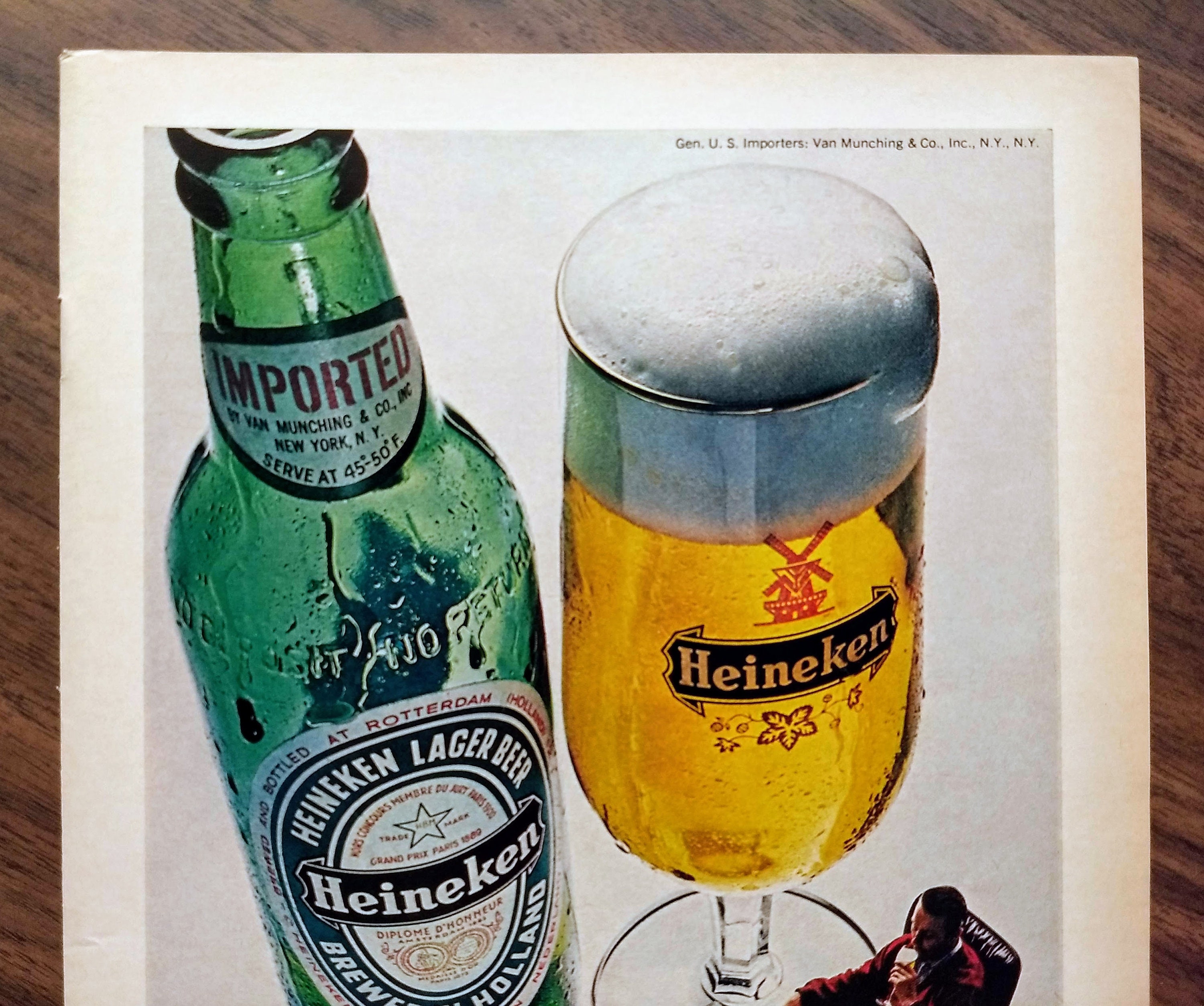 1970s Heineken Original Magazine Advertisement - Etsy