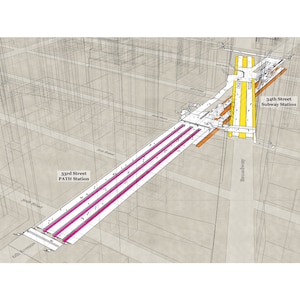 X-ray 33rd Street PATH Train + 34th Street Subway Station Poster - Etsy