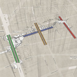NYC Subway - Fulton Street X-ray Poster - Etsy