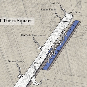 NYC Subway - Times Square X-ray Poster - Etsy