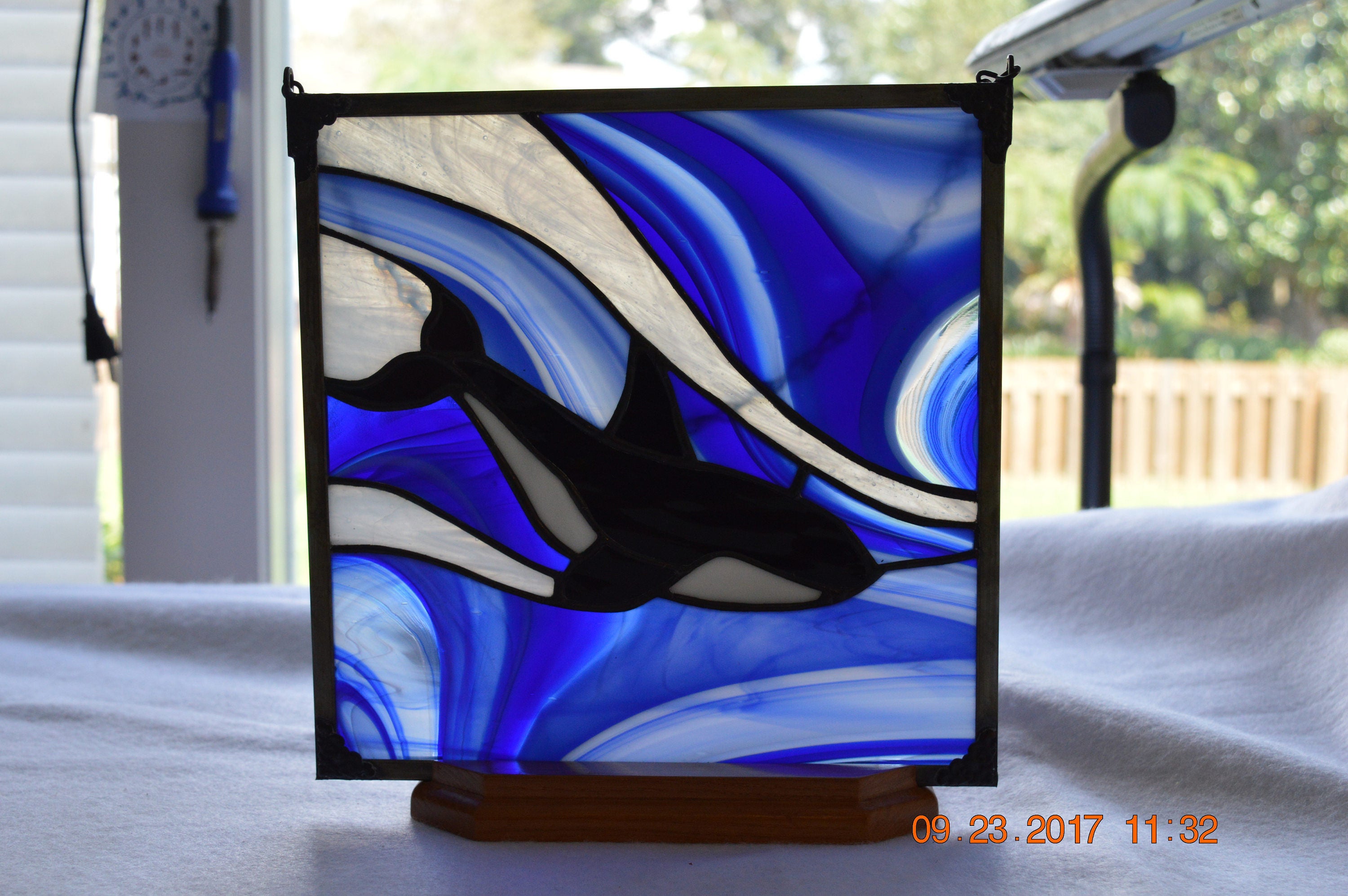 Orca Whale Stained Glass Lamp - Etsy
