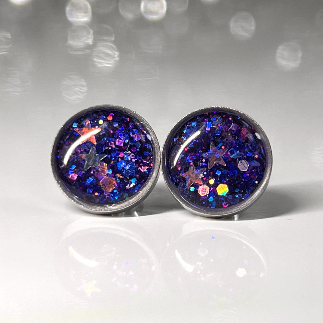 Star Dusk Sparkle Fake Plugs - 2g,0g,00g,1/2" - 20g - Etsy