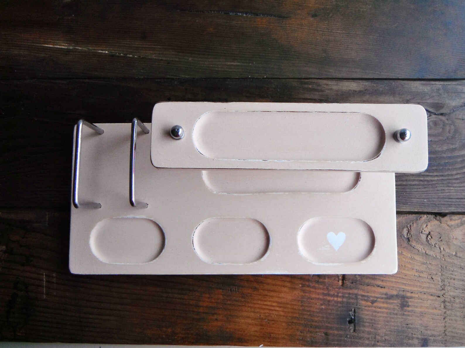 Revamped Vintage Valet. in Powder Pink and White - Etsy