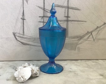 Blue Candy Jar | Etsy