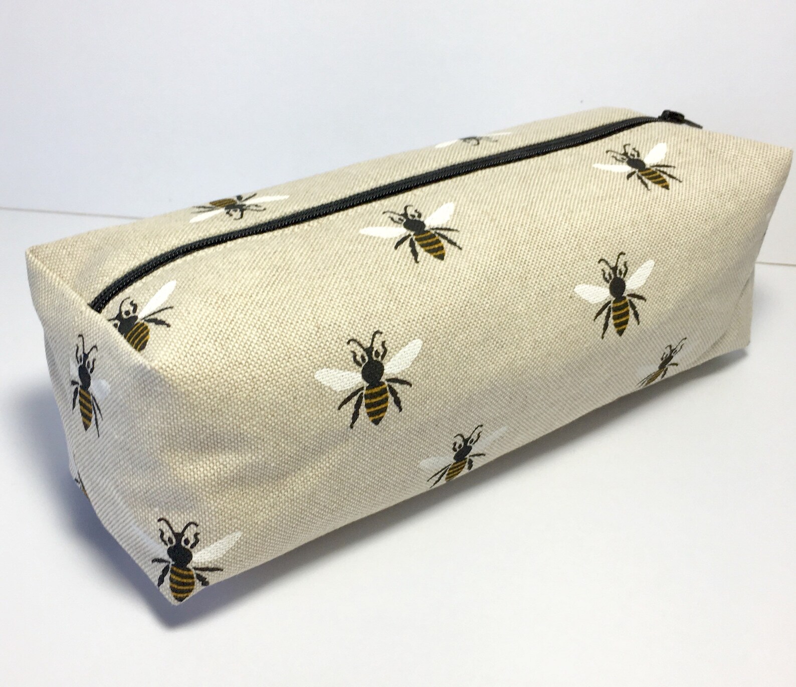 Bees Boxed Zipper Pouch/pencil Case/make up Bag/cosmetic Brush - Etsy