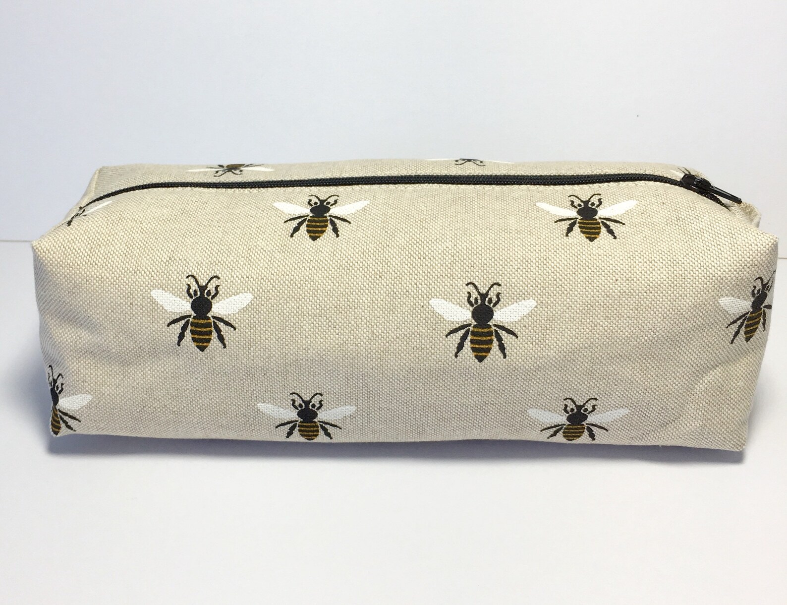 Bees Boxed Zipper Pouch/pencil Case/make up Bag/cosmetic Brush - Etsy