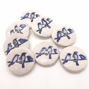 Buttons: Birds on Wire - Etsy