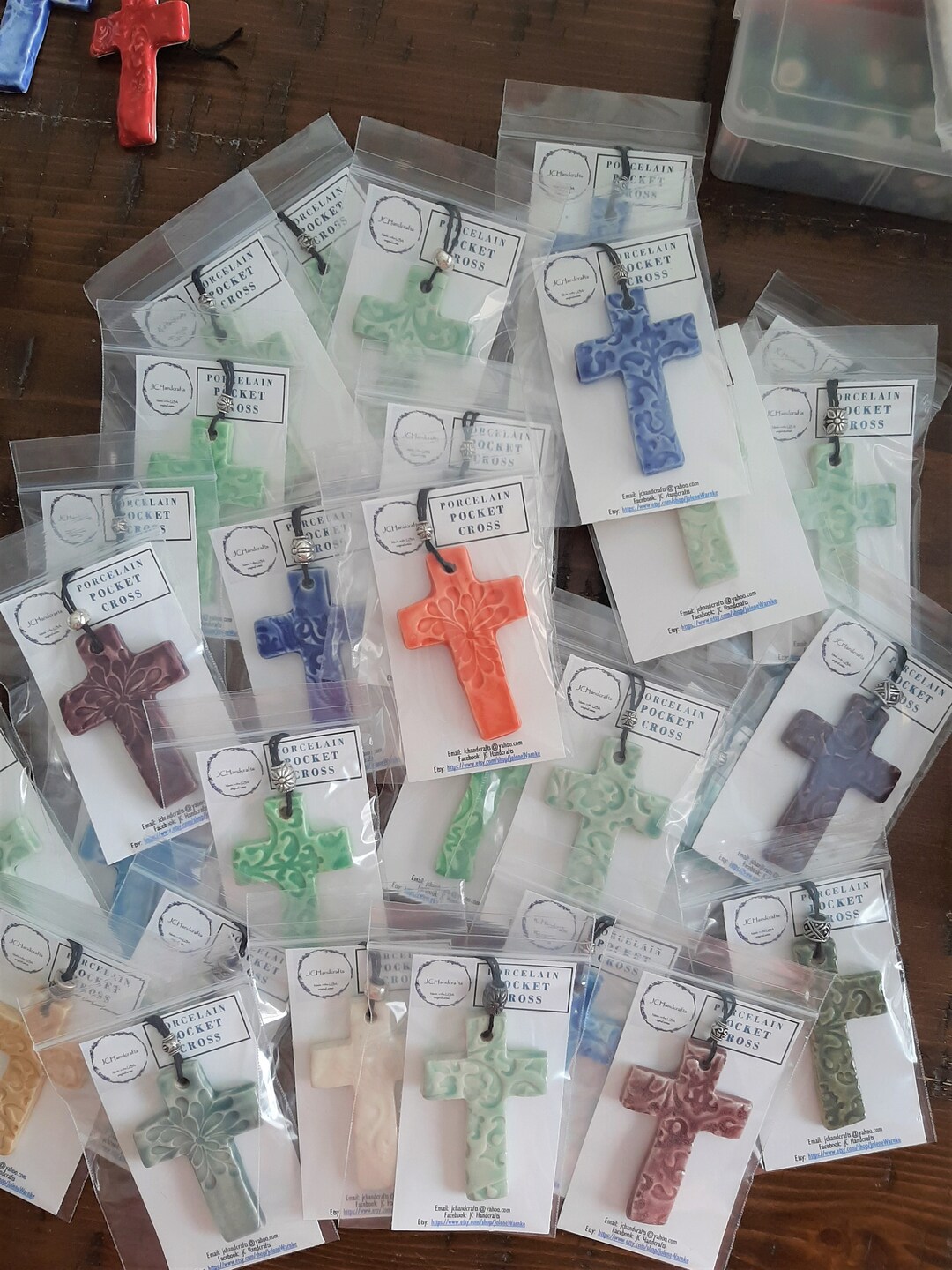 Pocket Crosses: 2.5" Long With Ties Carded - Etsy