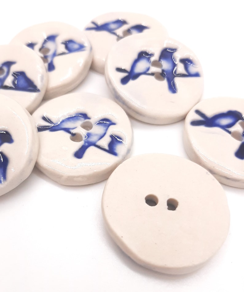 Buttons: Birds on Wire - Etsy