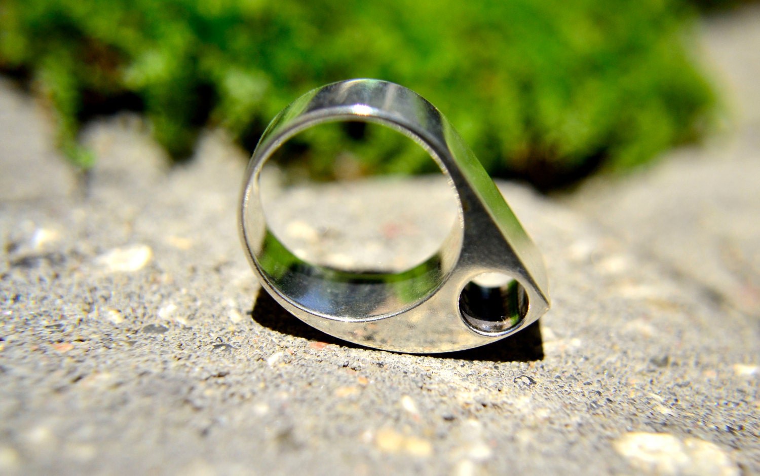 Silver Ring Abstract Mountain Statement Ring in Solid | Etsy