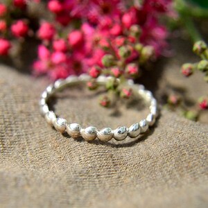 Pretty Bubble Stacking Ring Solid Sterling Silver - Etsy