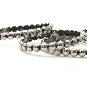 Pretty Bubble Stacking Ring Solid Sterling Silver - Etsy