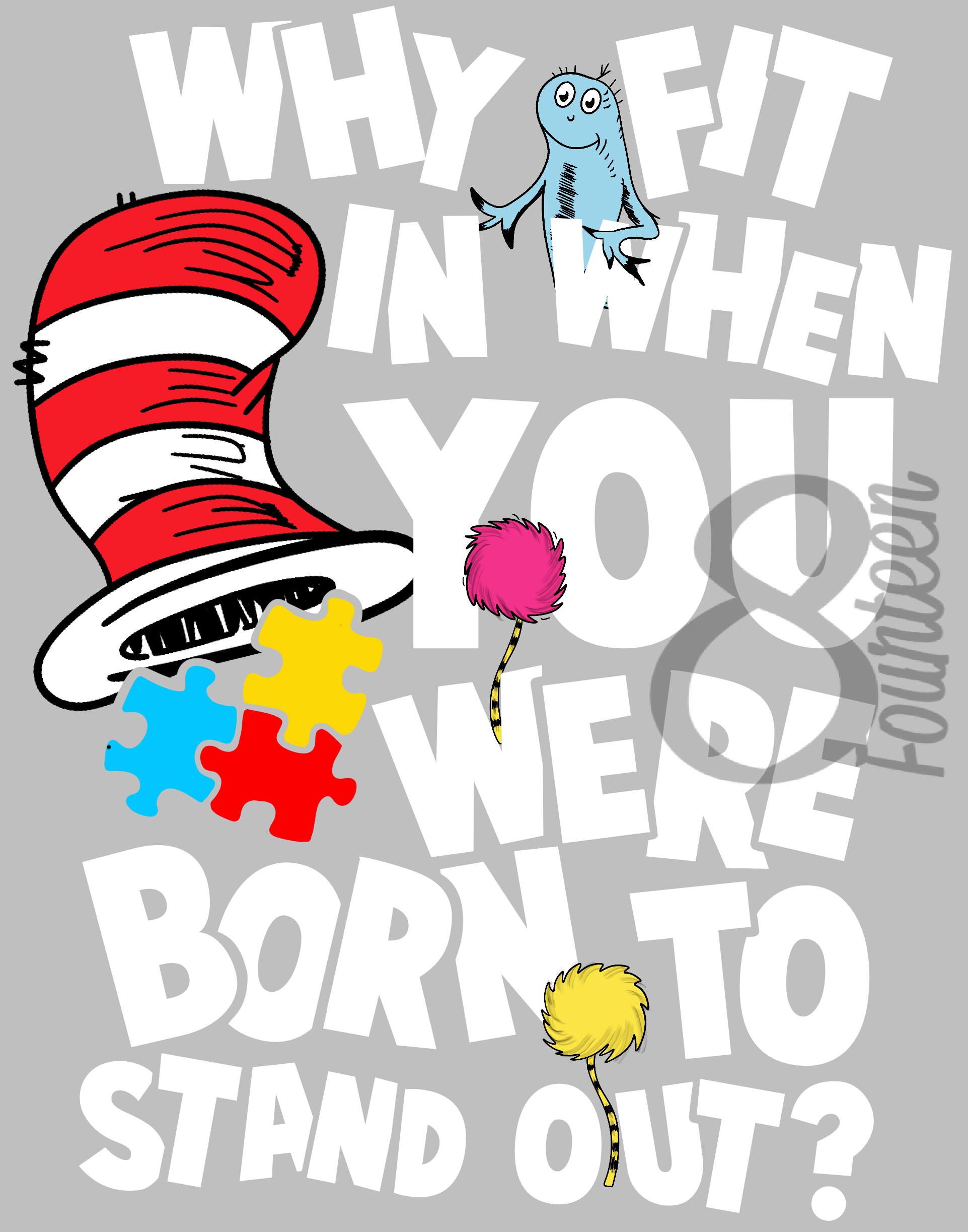 Dr Seuss. PNG Bundle 14 Images Inclusion, Autism, Cat in the Hat ...