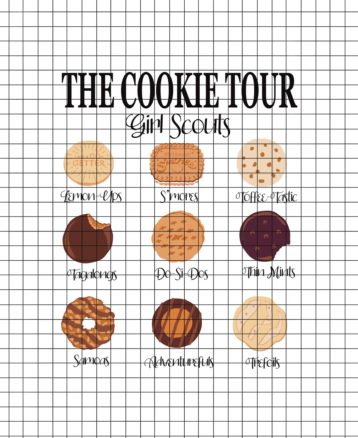 The Cookie Tour *PNG Only* - Scouting, Girls, Cookie Season - Etsy