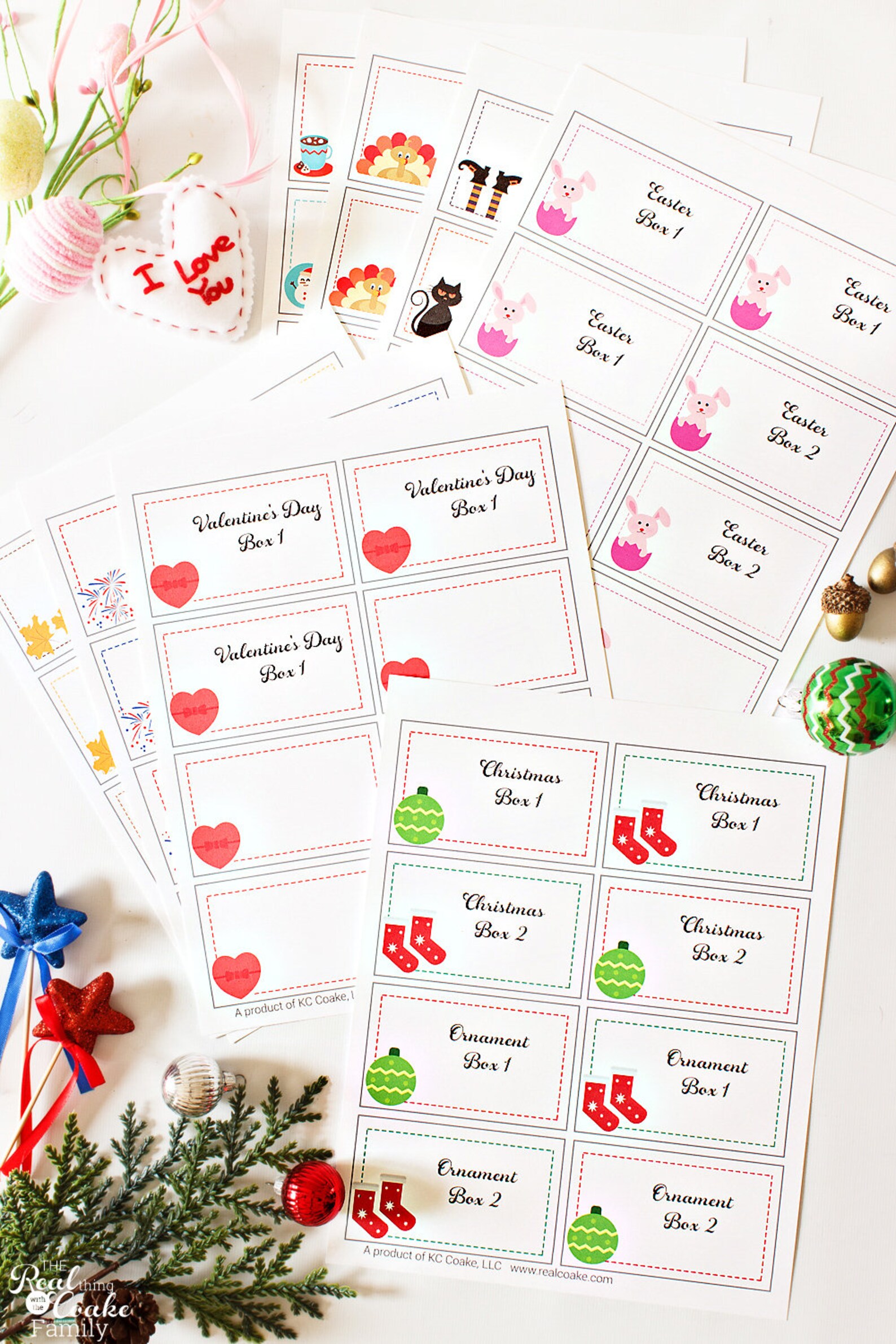 Printable Holiday Storage Organization System, Holiday Storage ...