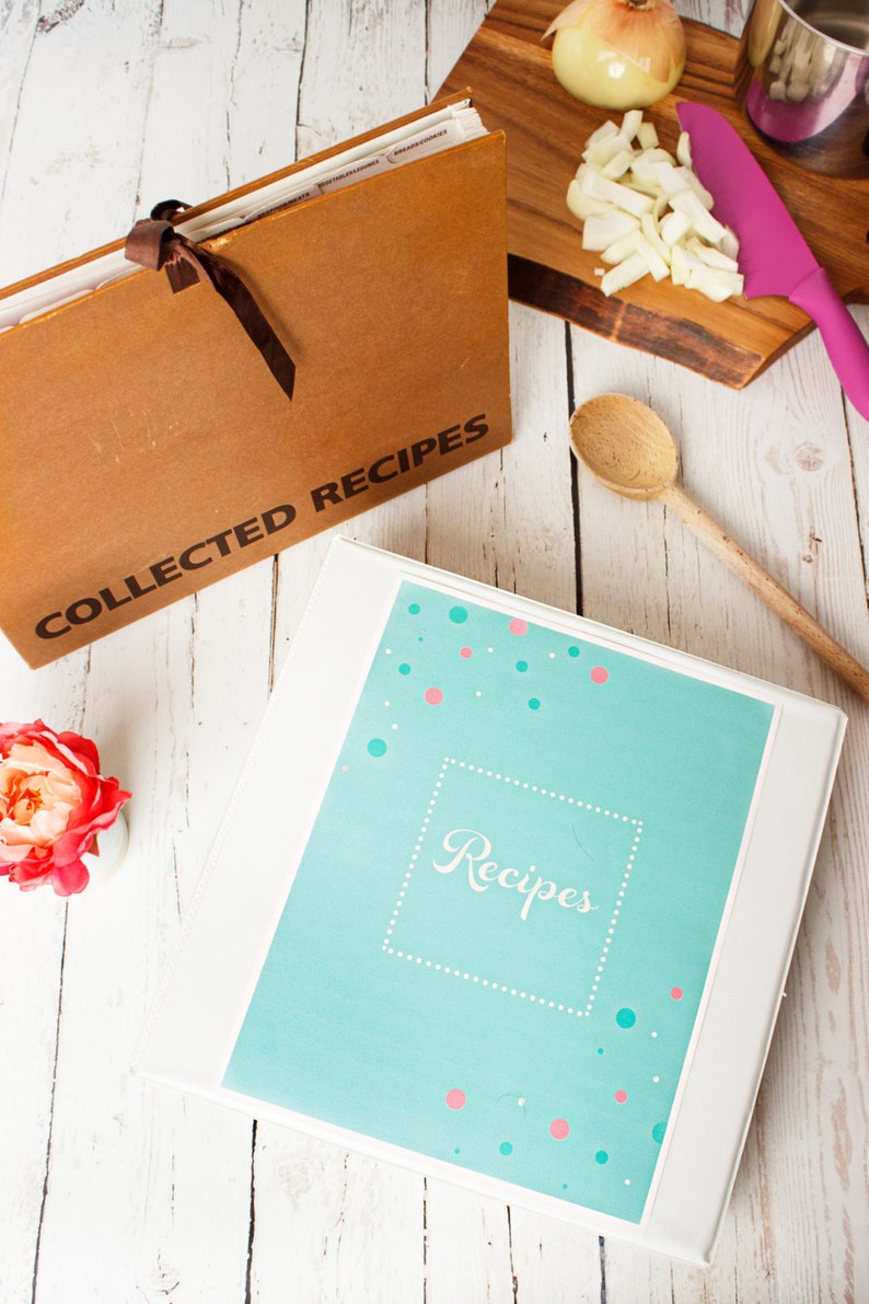Recipe Binder, Recipe Binder Kit Printables, Personalized Recipe Book ...