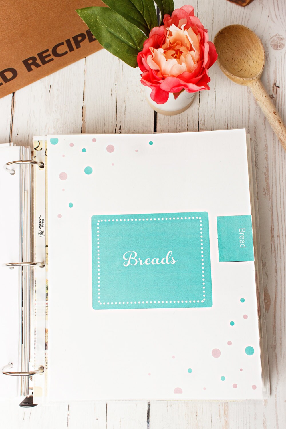 Recipe Binder, Recipe Binder Kit Printables, Personalized Recipe Book ...