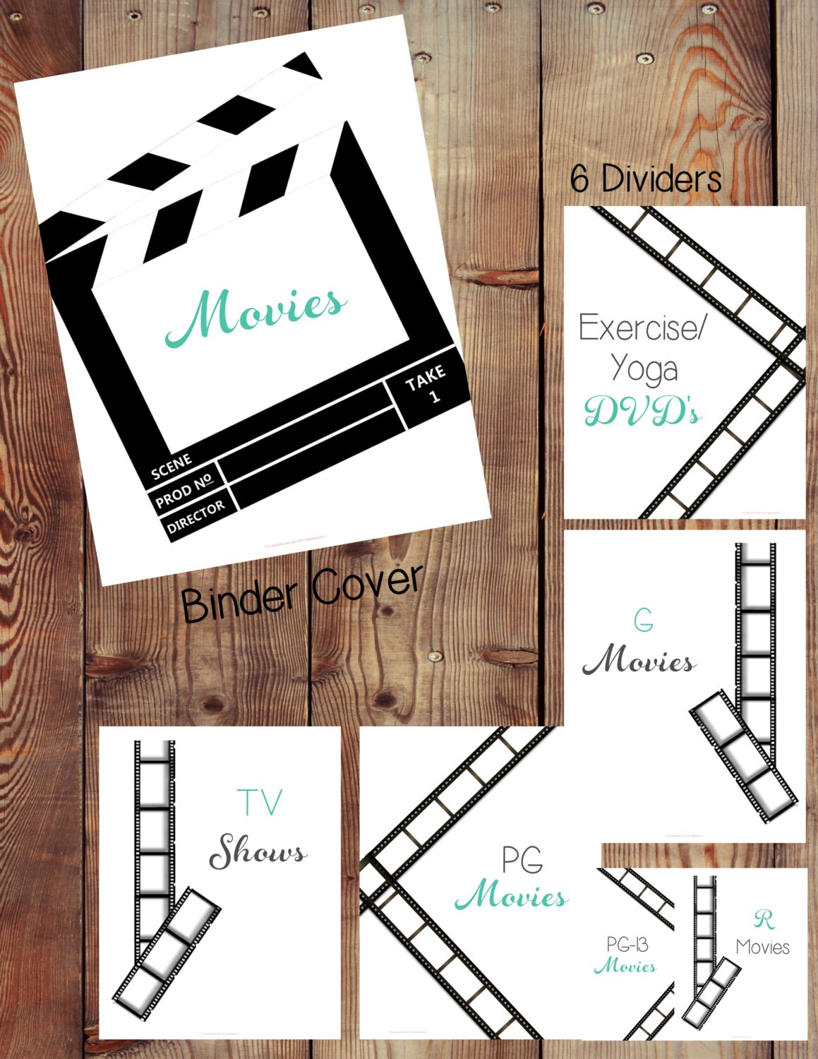 Printable DVD / Movie Organizer and DVD Storage Dividers - Etsy