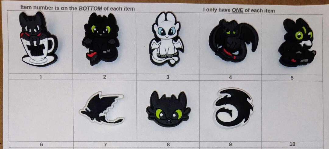 Croc Charms, How to Train Your Dragon, Dragon, Toothless, Cartoon ...