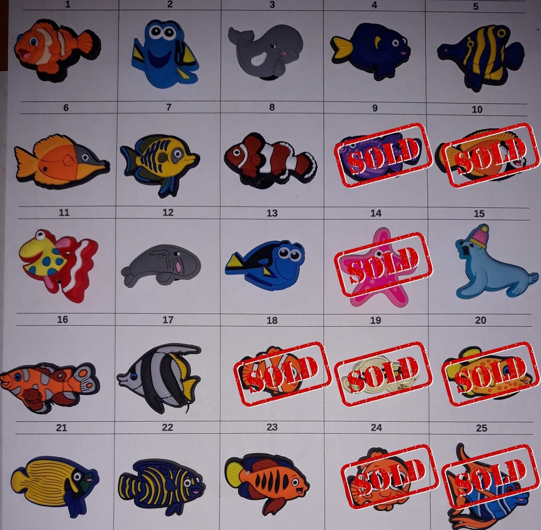 Croc Charms. Fish, Nemo, Salt Water Fish, Fresh Water Fish, Ocean, Lake ...