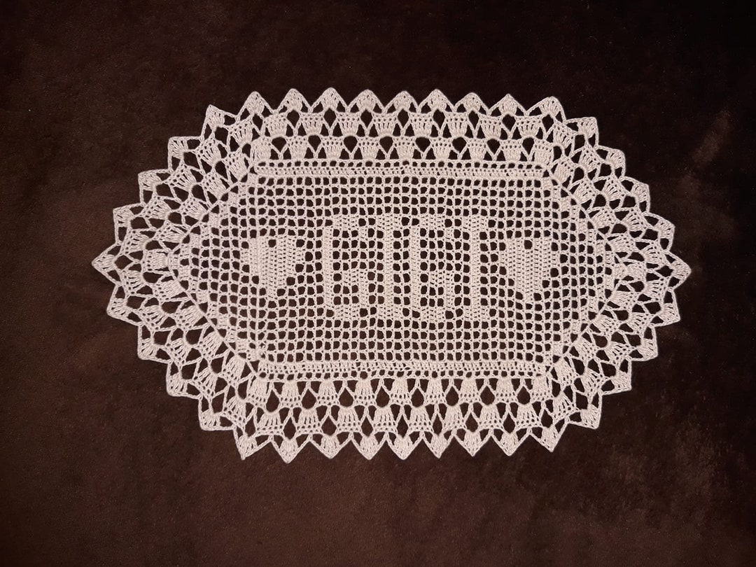 Personalized Name Doily, Custom, Handmade, Wedding Gift Birthday ...