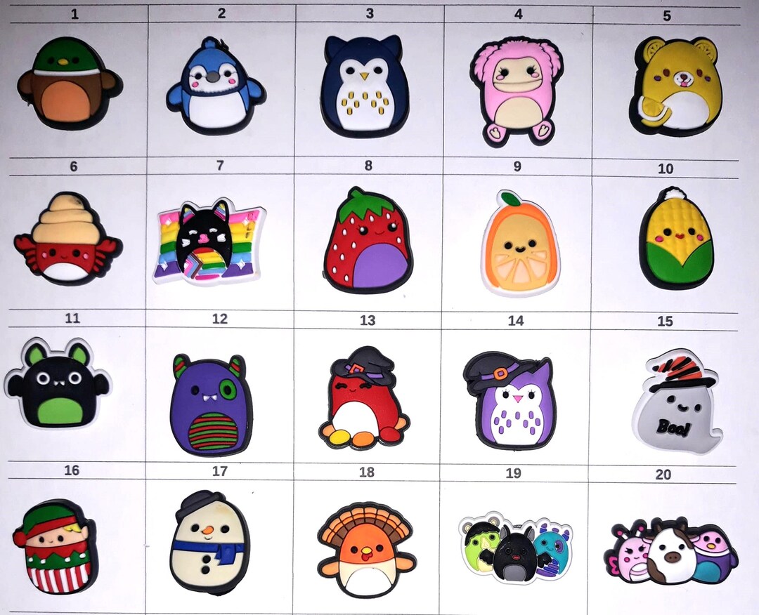 1.50 Croc Charms, Squishie, Squish, Cute Characters, Jibbit, Shoe Charm ...