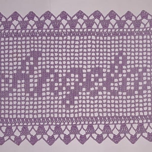 Personalized Name Doily, Cursive Letters, Custom, Handmade, Wedding ...