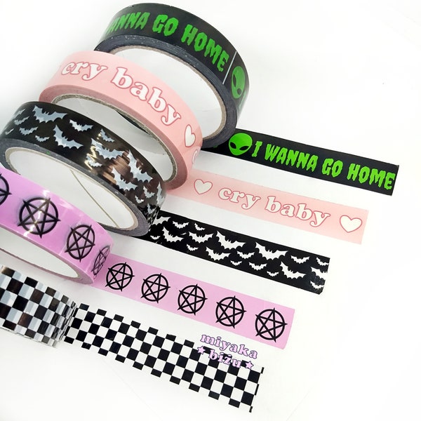 2 Rolls Vintage - English Calligraphy Scrapbooking Tape Gothic Washi Tape