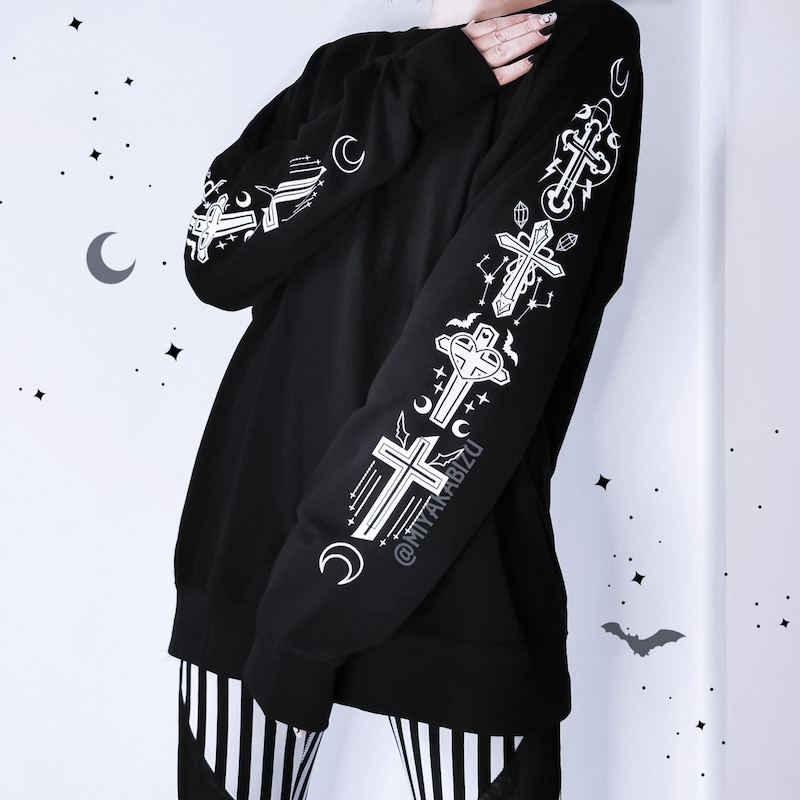 Oversized Gothic Hoodie - Etsy