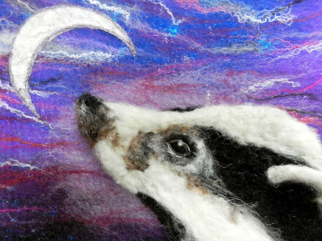Luna the Badger Blank Greetings Card, Badger & Moon - Etsy
