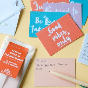 Gift for Best Friend Random Notes of Encouragement notecard Set ...