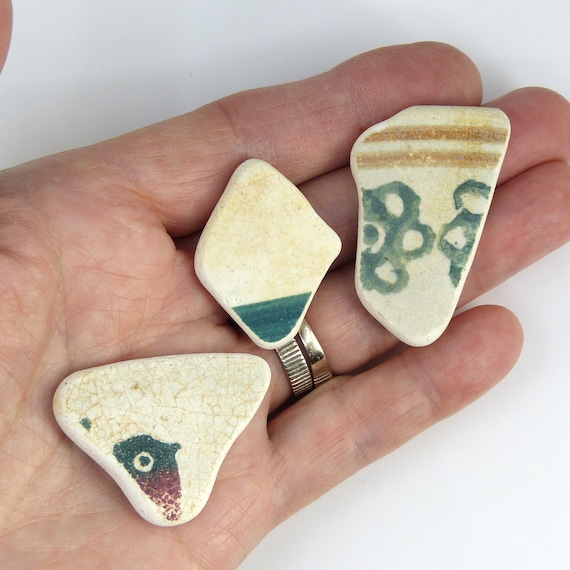 Sculpting & Forming Blue and white surf tumbled beach pottery 530 ...