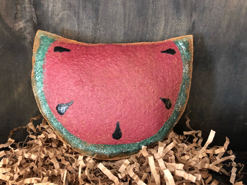 Primitive Watermelon and Black Crow and Star Bowl Fillers - Etsy