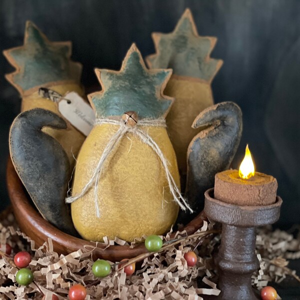Primitive Pineapple - Etsy