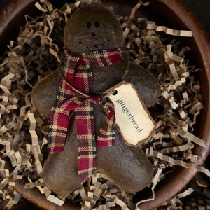 Primitive Christmas Gingerbread Man Bowl Fillers - Etsy