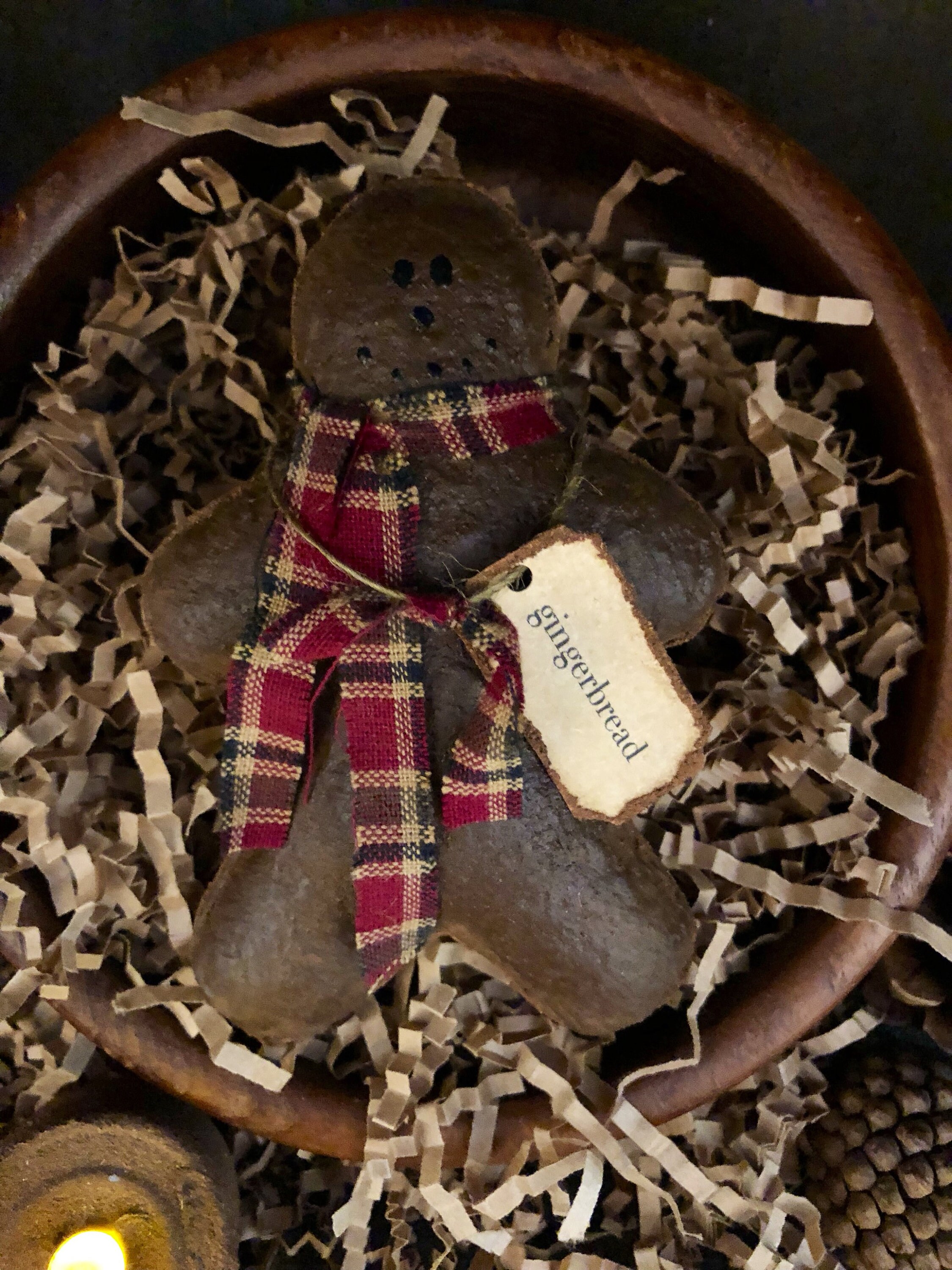Primitive Christmas Gingerbread Man Bowl Fillers | Etsy