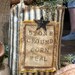 Primitive Stone Ground Corn Meal Sack Bowl Filler / Tiered Tray Decor ...